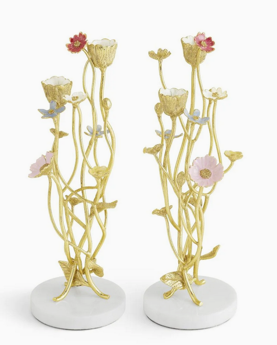 Michael Aram Wildflowers Candleholder Set of 2 — Kitchen Clique