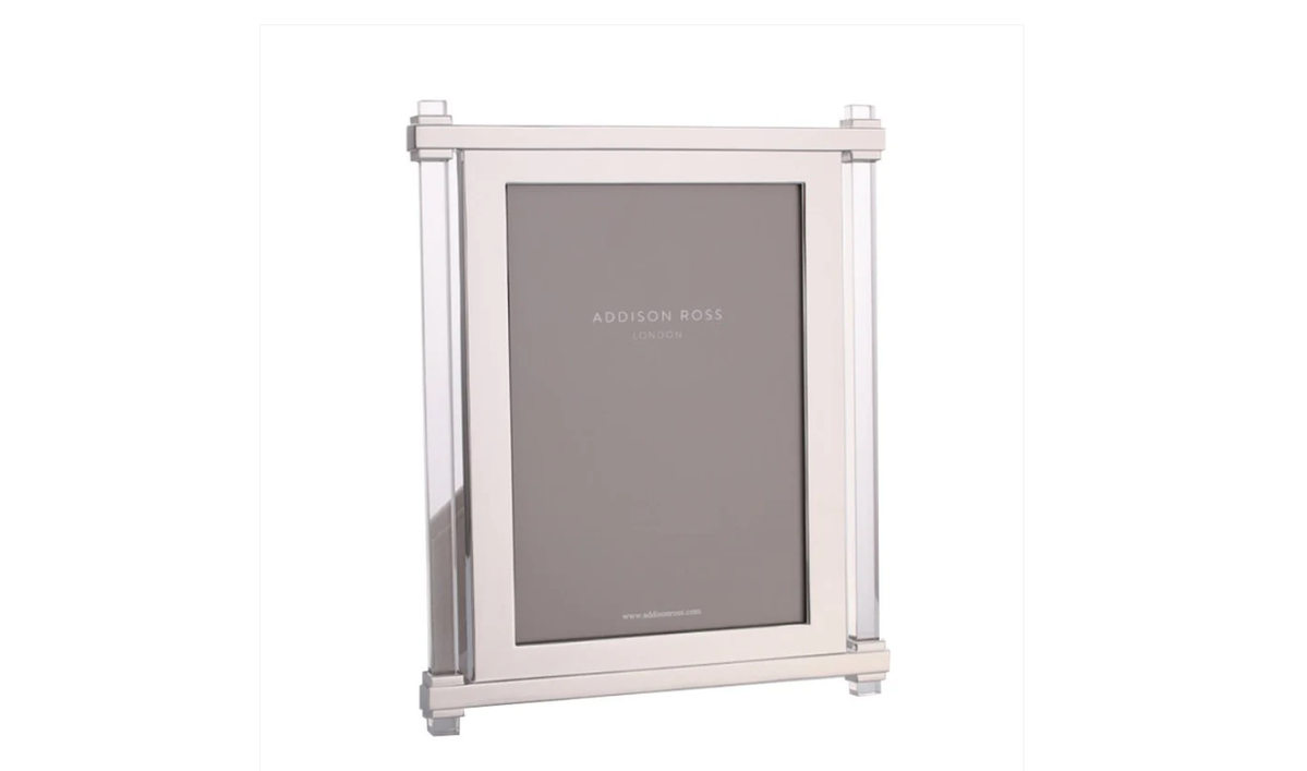 Addison Ross Acrylic & Silver Pillar Photo Frame, 8 x10 — Kitchen Clique