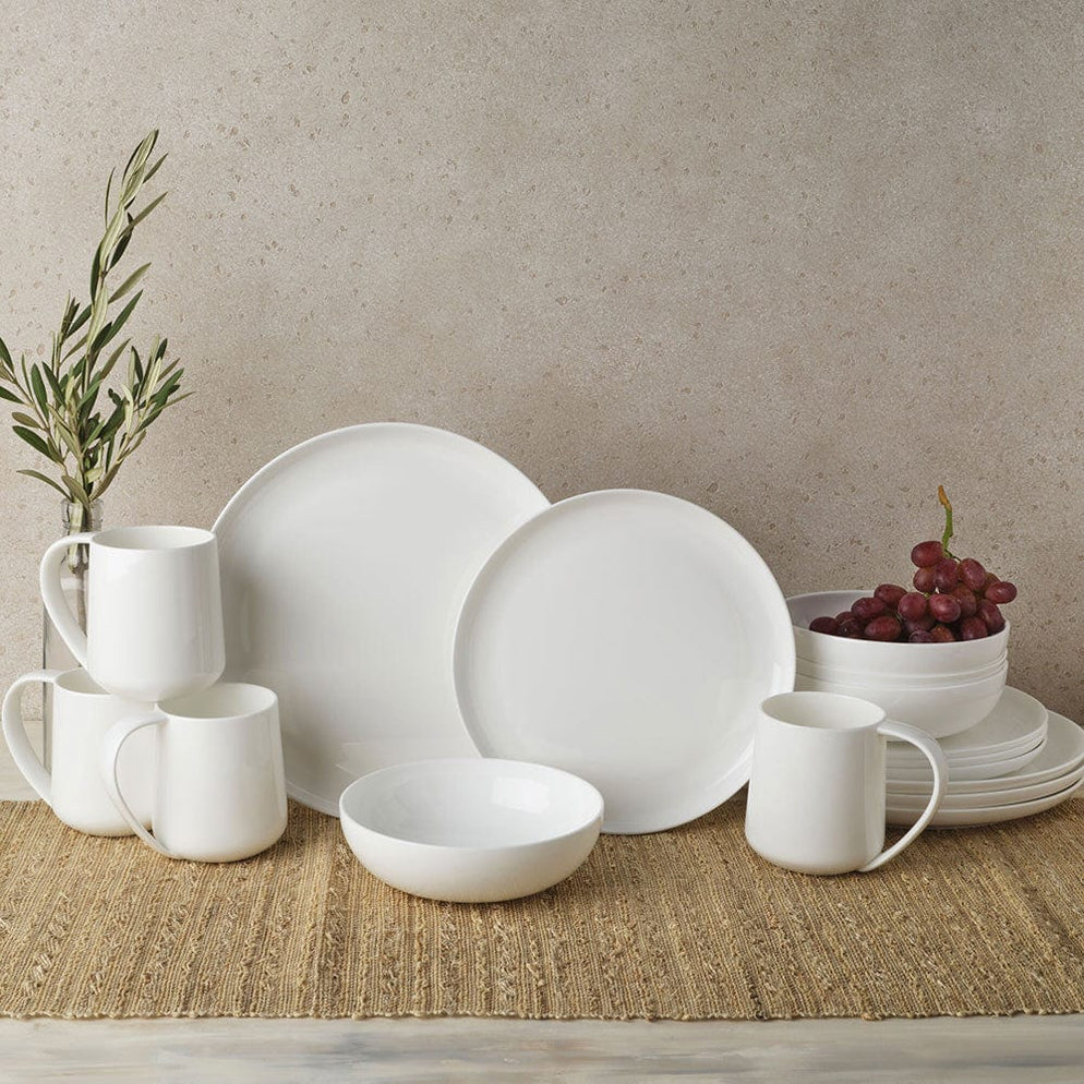 Nevaeh White Coupe 16 Piece Dinnerware Set, Service for 4 — Kitchen Clique
