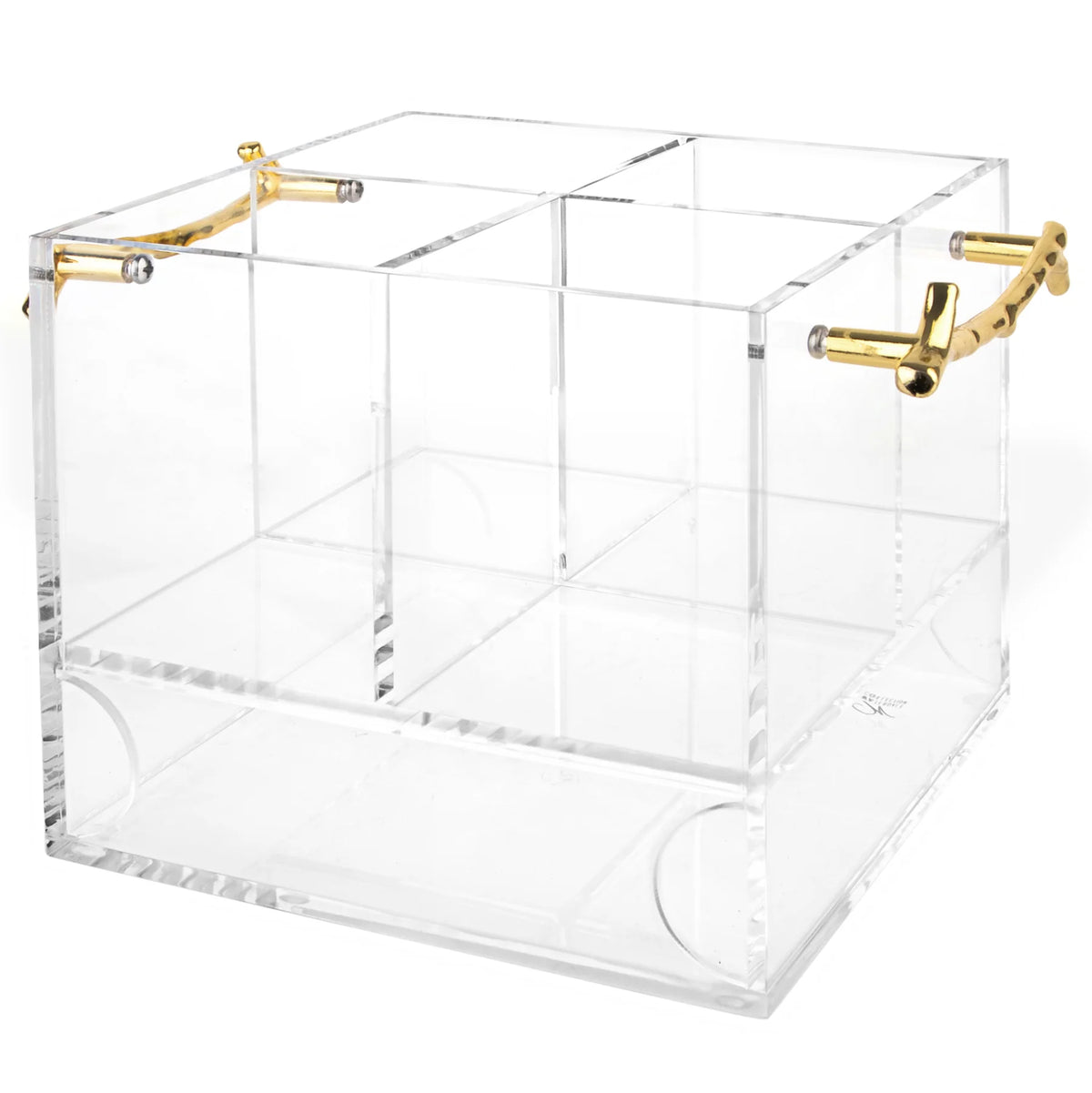 Waterdale Collection Silverware Caddy, Square with Twig Handles ...
