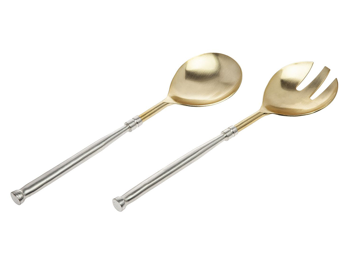 Godinger Two Tone Salad Server Set — Kitchen Clique